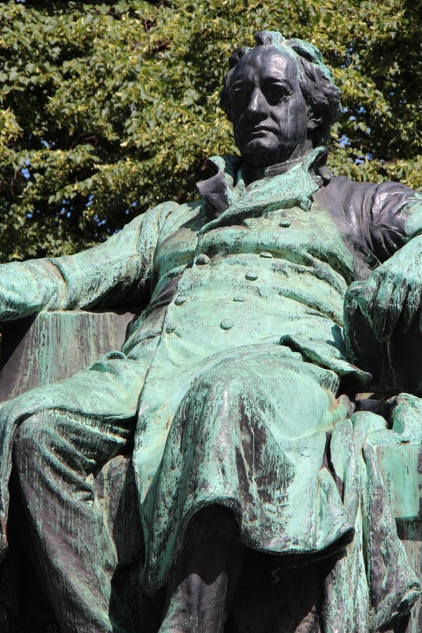 Goethe Monument in Berlin, Germany Stock Image - Image of berlin ...