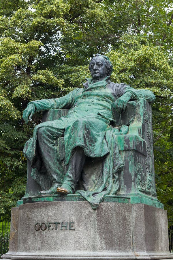 Goethe Monument in Berlin, Germany Stock Image - Image of berlin ...