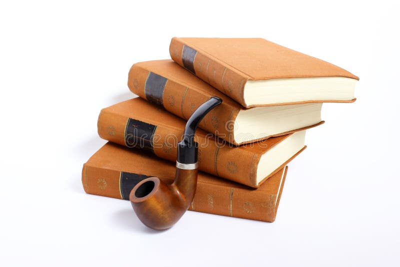 Goethe S Books Smoking Pipe Stock Image - Image of collection, open ...