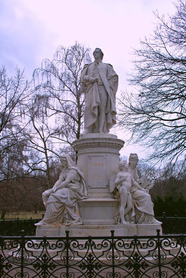 Goethe Statue in Tiergarten Park in Berlin Germany Editorial ...
