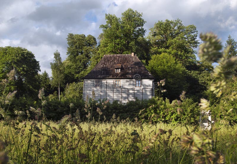 Goethe summer house stock photo. Image of monument, nature - 15955372