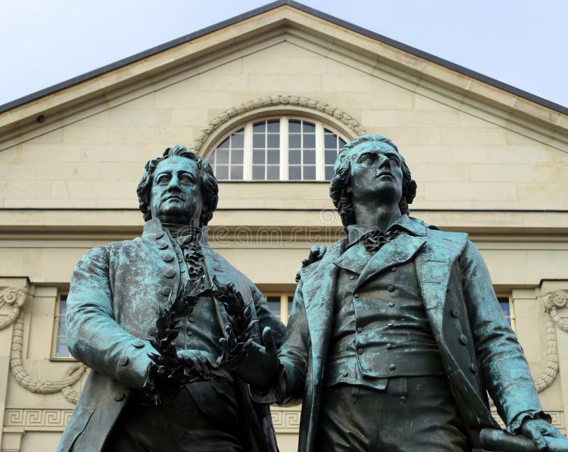 Goethe y Schiller imagen de archivo. Imagen de europa - 43938635