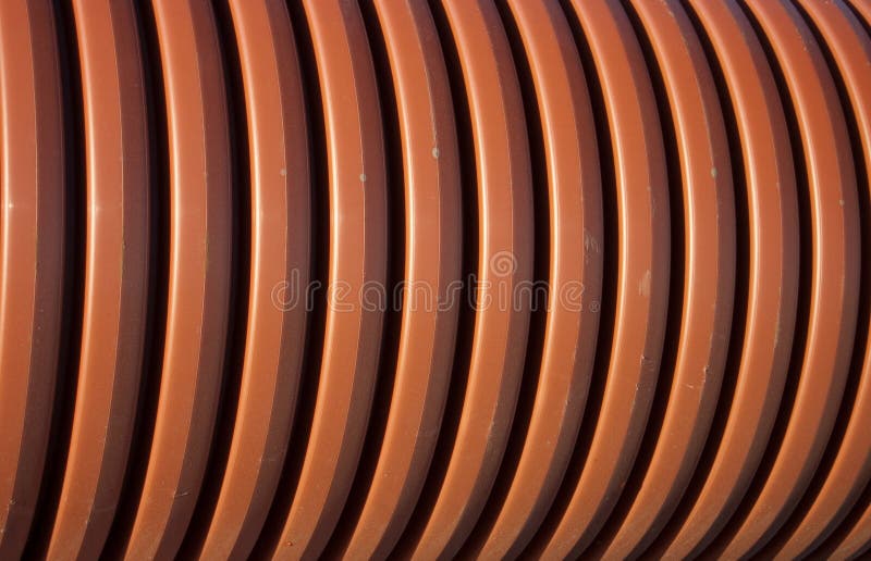 Goffered pipe close-up stock photo. Image of closeup - 12483802