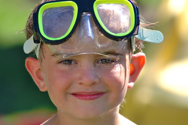 Goggle boy stock photo. Image of nose, swim, goggles - 21674468