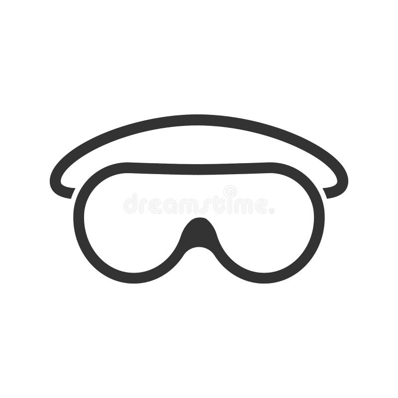 Goggles glyph icon stock vector. Illustration of goggles - 175330828