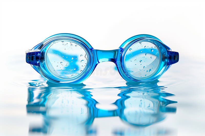 Goggles on Reflective Surface Stock Photo - Image of lenses, pair ...