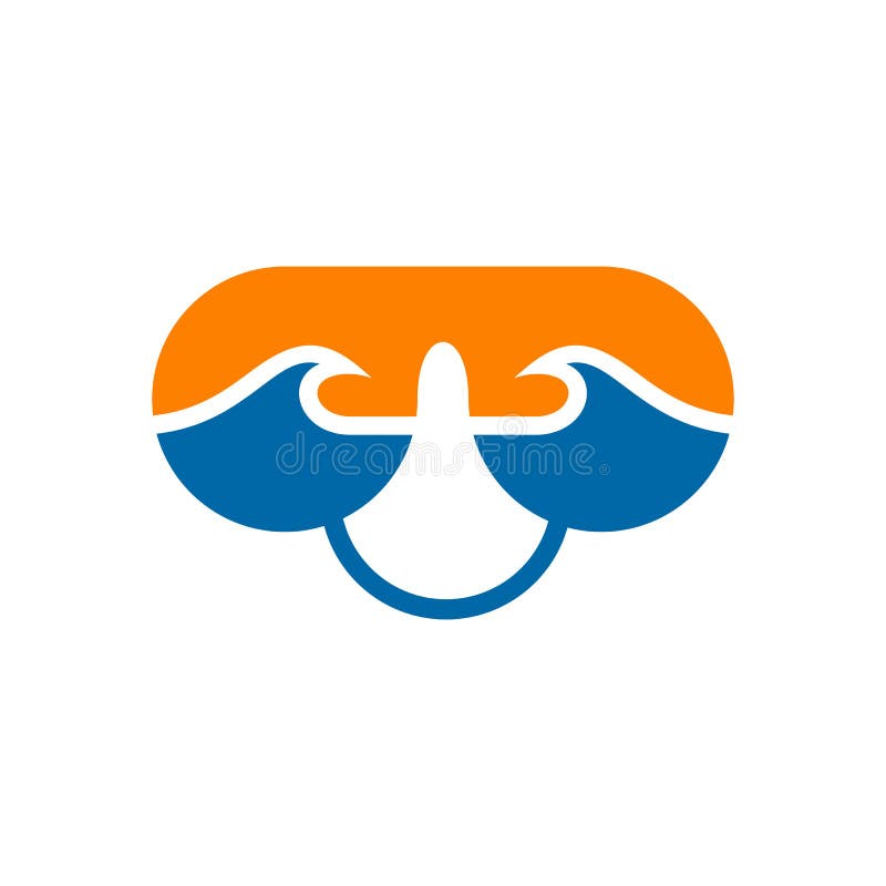 Goggles Swim Logo Design Template Stock Vector - Illustration of young ...