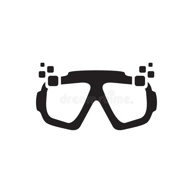 Goggles Swim Logo Design Template Stock Vector - Illustration of swim ...