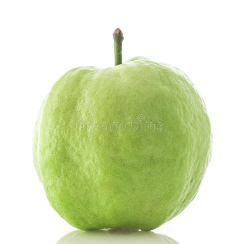 Goiaba Isolada No Fundo Branco Imagem de Stock - Imagem de agricultura ...