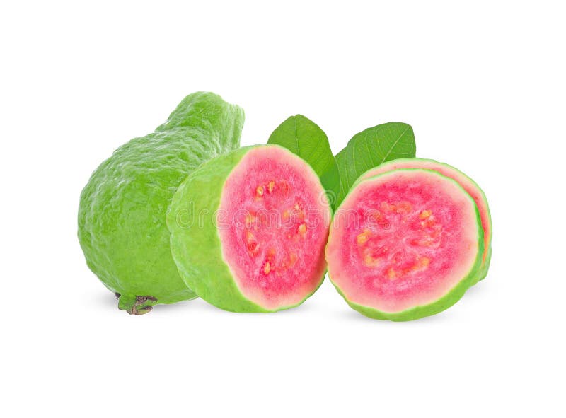 Goiaba Rosa Com Fundo Branco Foto de Stock - Imagem de alto, orgânico ...