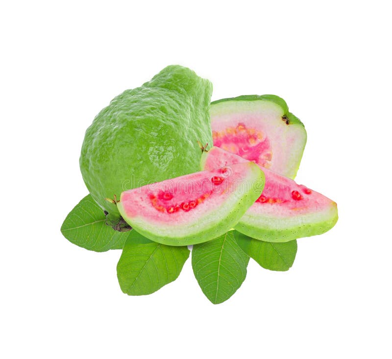 Goiaba Rosa Com Fundo Branco Imagem de Stock - Imagem de vitamina ...