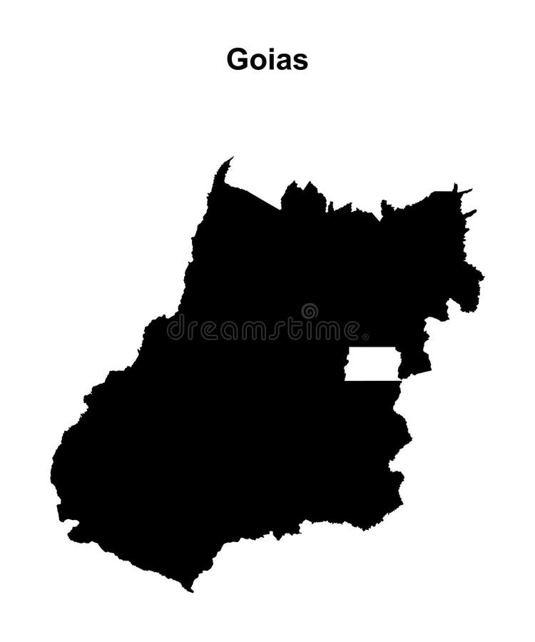Goias State Blank Outline Map Stock Illustrations – 11 Goias State ...