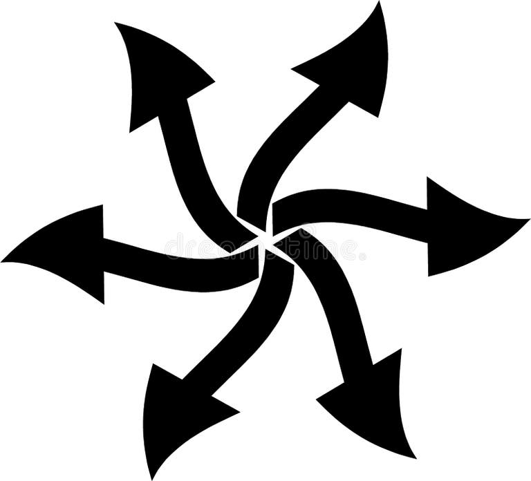 Arrows All Directions Stock Illustrations – 412 Arrows All Directions ...