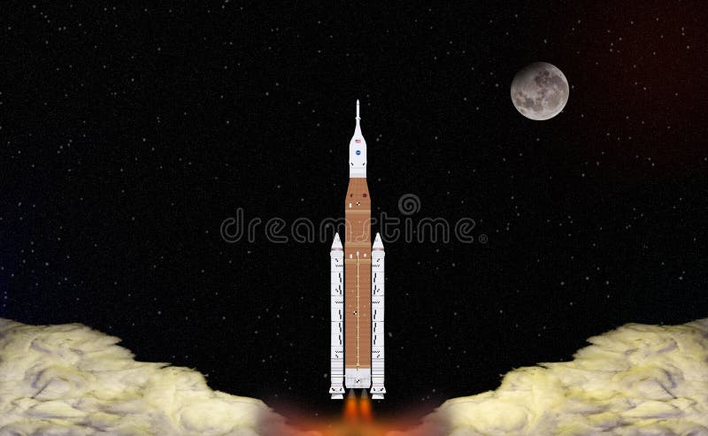 We are Going Back To Moon Concept with Rocket Launch Site and Dark Sky ...