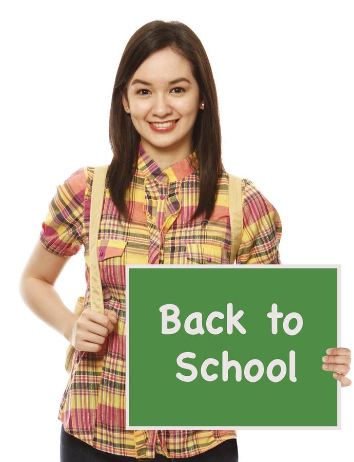 Going Back To School stock photo. Image of backpack, smiling - 29461162