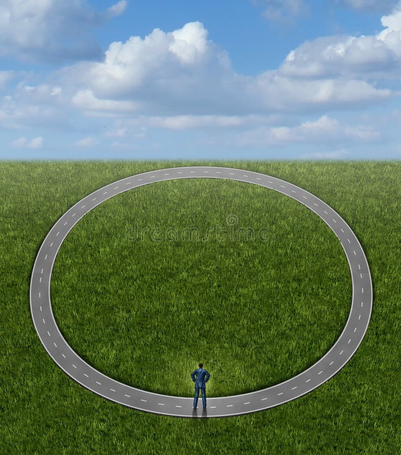 Going in Circles stock illustration. Illustration of distance - 42470999