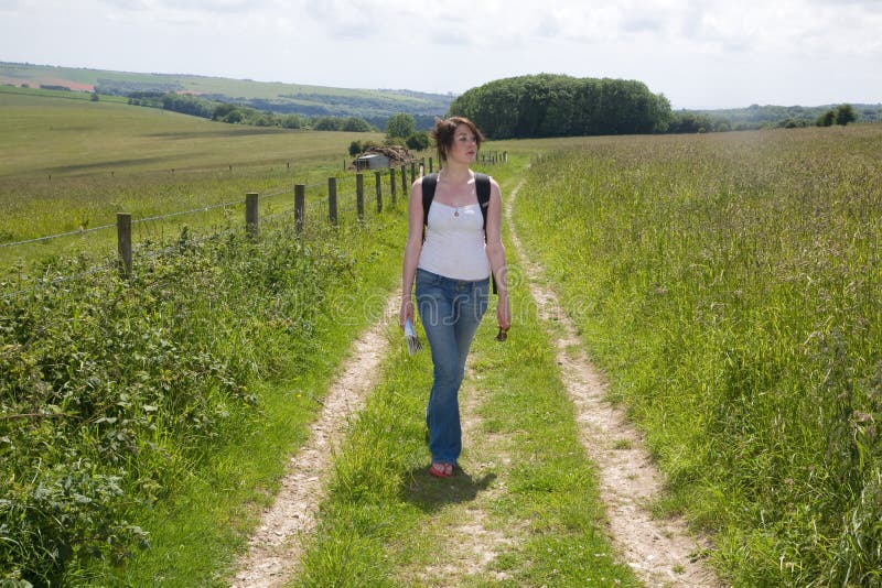 Going for country walk stock image. Image of warm, country - 9718427