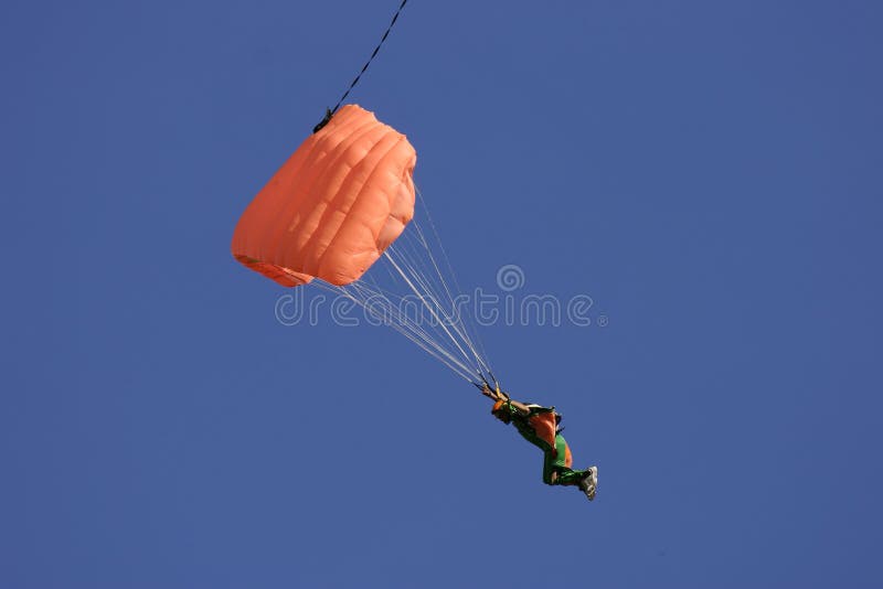 Going down... stock image. Image of dive, sport, kite, freefall - 379291