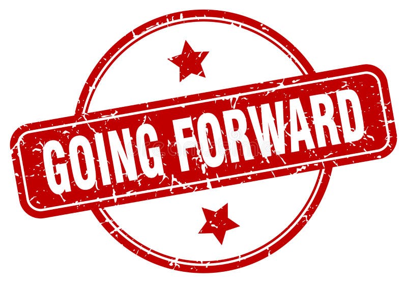 Going Forward Orange 3d Speech Bubble Stock Vector - Illustration of ...