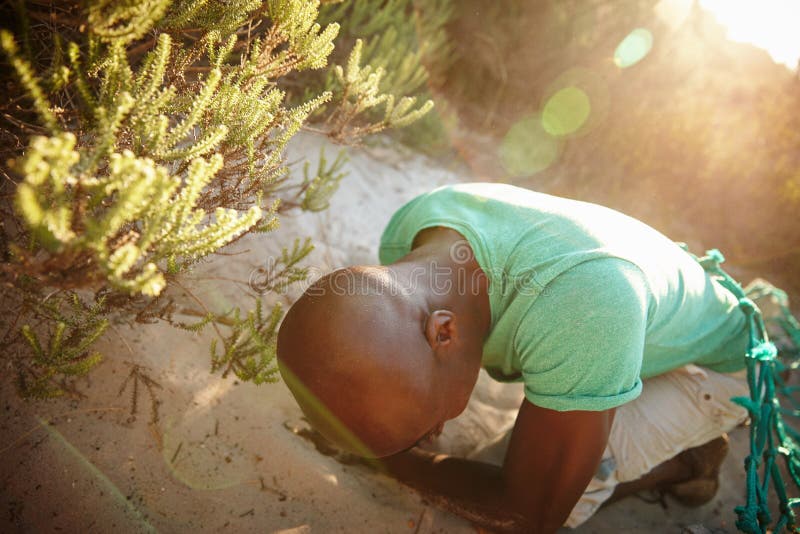 When the Going Gets Tough...a Man Looking Exhausted while Going through ...