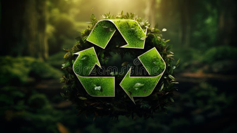 Going green with AI stock illustration. Illustration of renewable ...