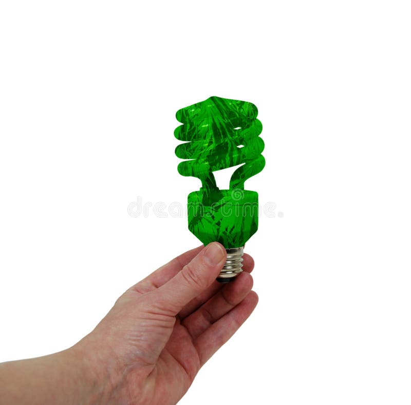 Going Green Lightbulb stock image. Image of natural, light - 7480139