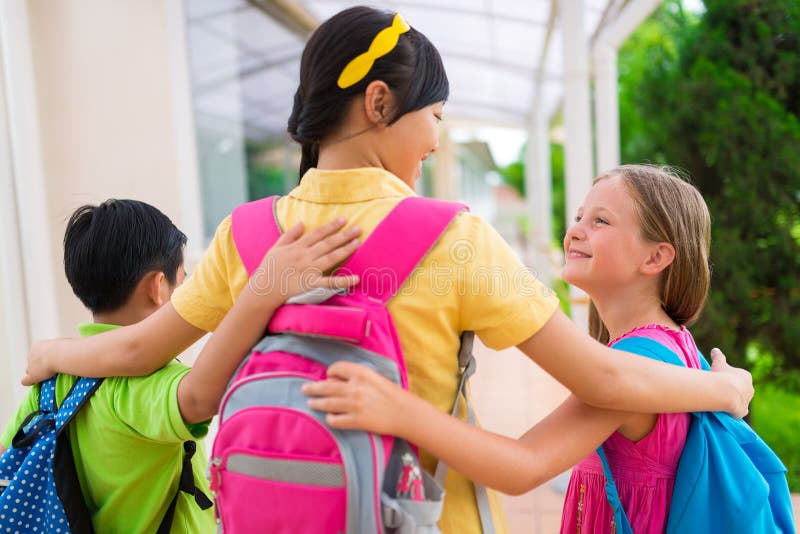 Going home stock photo. Image of elementary, pupil, asian - 43506576