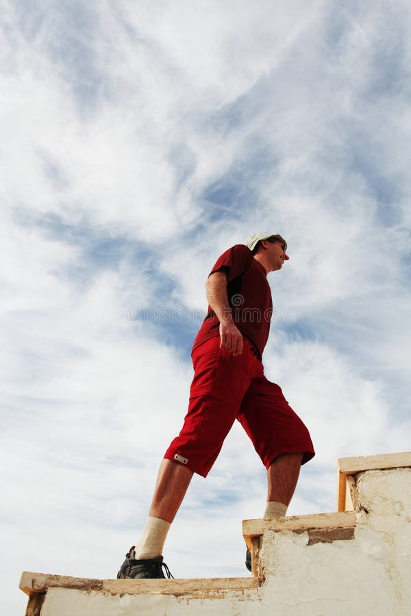 Going man stock image. Image of male, trek, move, climber - 54171405