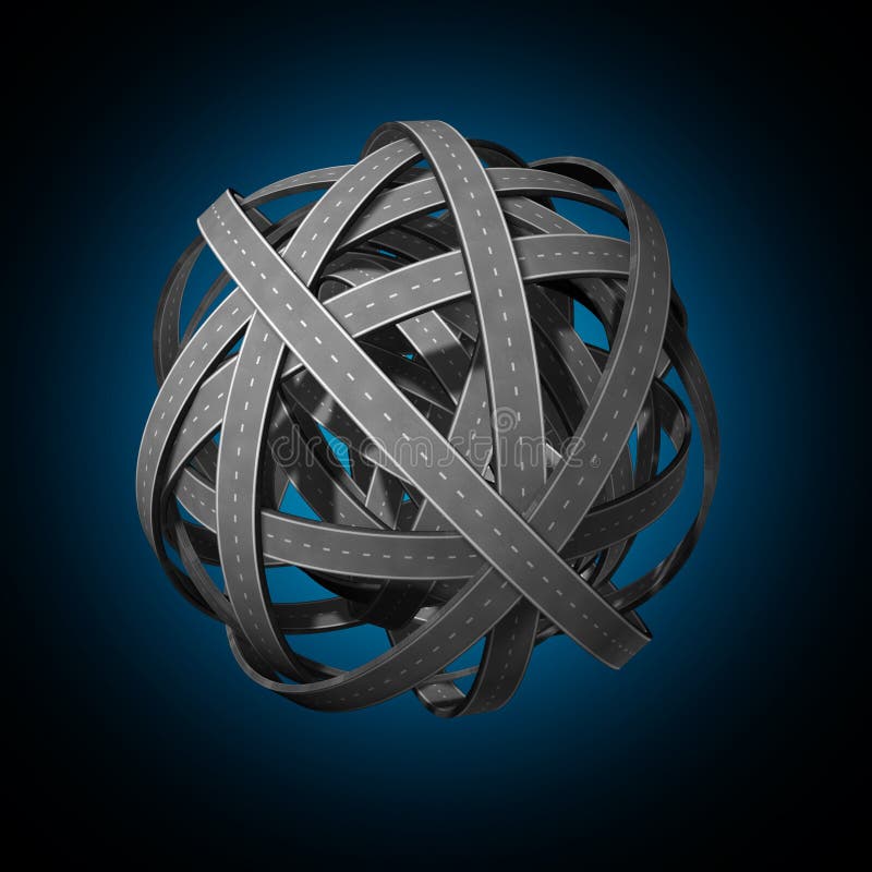 Going Nowhere Confusion and Lost Direction Stock Illustration ...