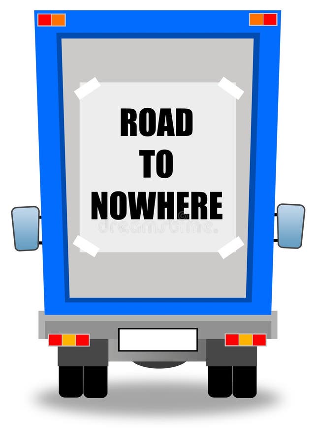 Road to nowhere stock illustration. Illustration of destination - 33596504