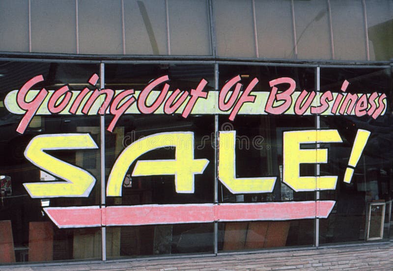 Going Out of Business stock image. Image of design, text - 6376475