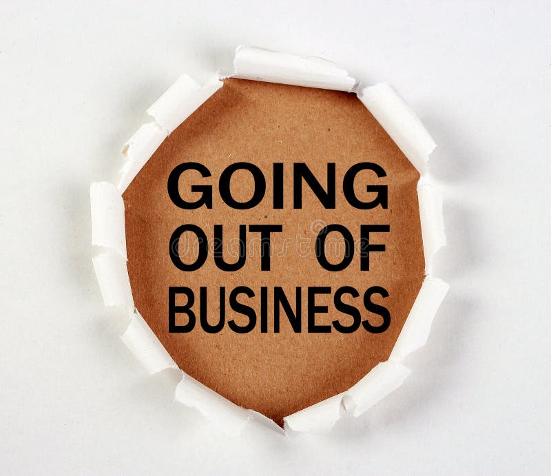 Going out of Business stock photo. Image of liquidate - 45080772