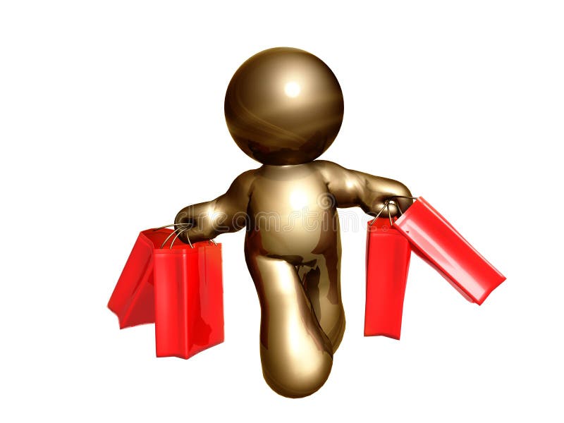 Going shopping stock illustration. Illustration of cute - 8197036