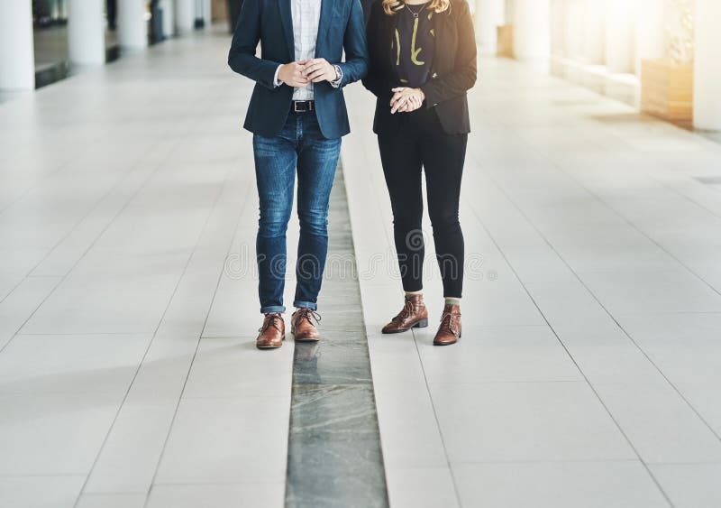 We are Going To Be Great. Low Angle Shot of a Two Unrecognizable ...