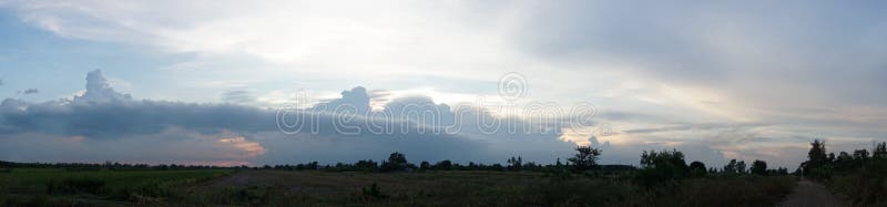 It is Going To Rain in Panorama Stock Image - Image of view, panorama ...