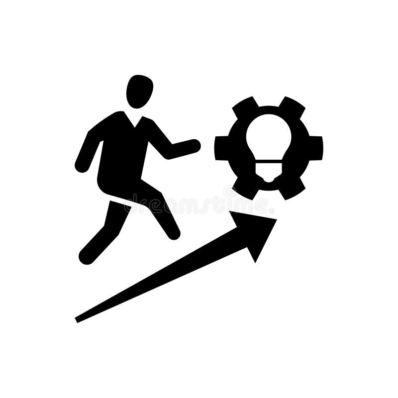 Going To Success Icon stock vector. Illustration of goal - 192457013