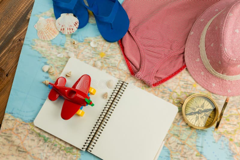 Going to vacation items. stock image. Image of plan, items - 89956341