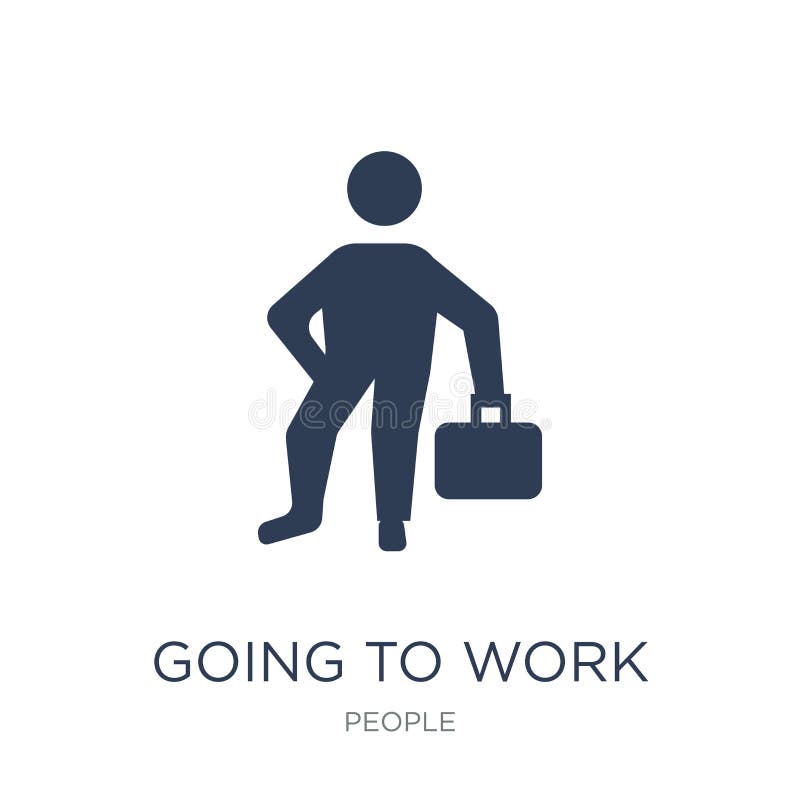 Going To Work Icon. Trendy Modern Flat Linear Vector Going To Work Icon ...