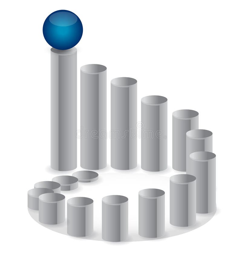 Going for the top concept stock illustration. Illustration of ideas ...