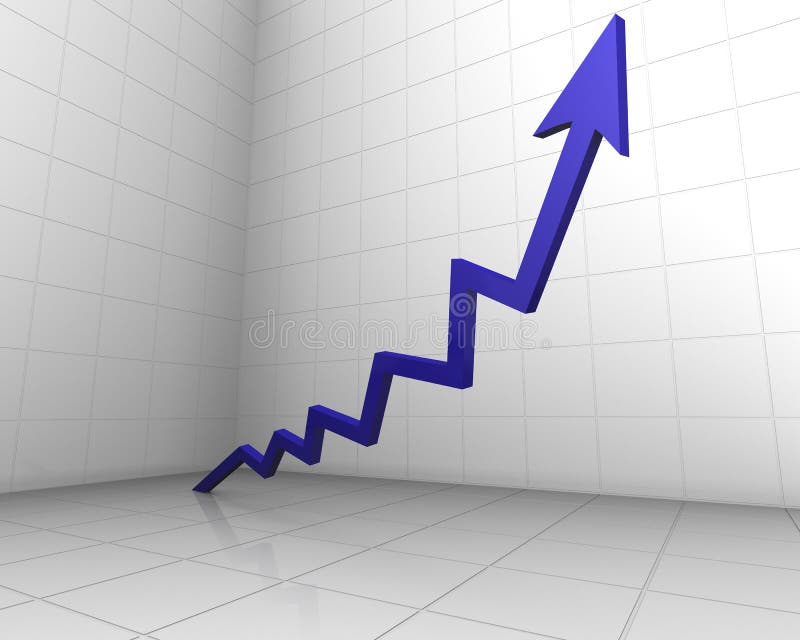 Going up stock illustration. Illustration of leadership - 12944218