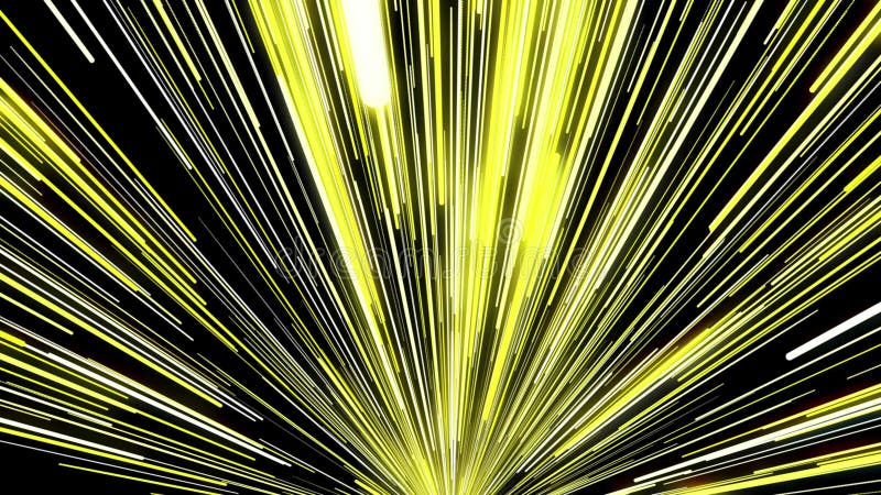 Going Up Rays in Yellow Color on Black Stock Footage - Video of motion ...