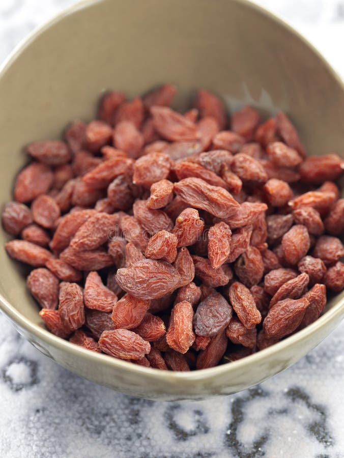 Goji beans stock photo. Image of bowl, beige, glass, berry - 23705890