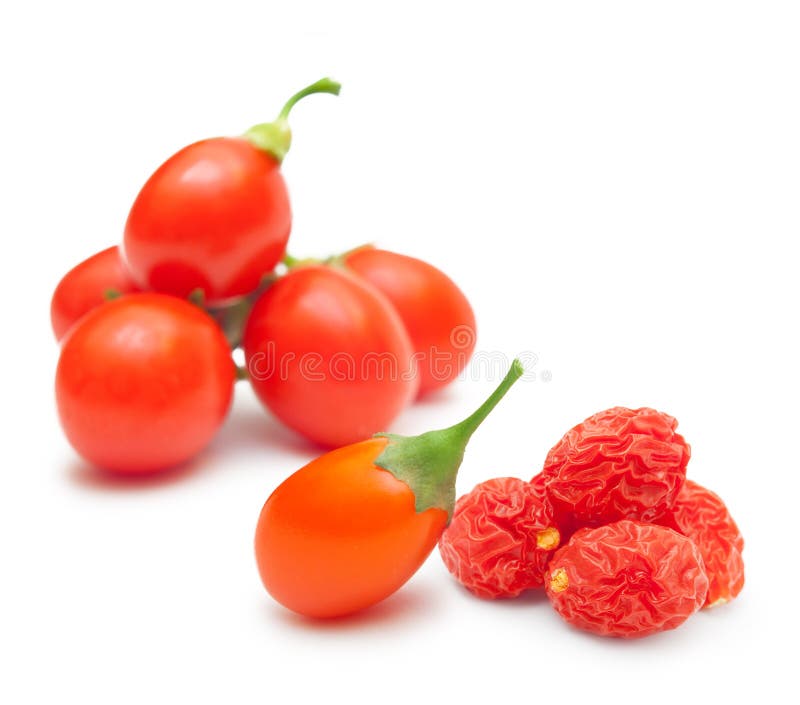 Goji-Beere lokalisiert stockfoto. Bild von vitamin, chinesisch - 35587506