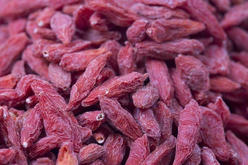 Goji berries closeup stock photo. Image of exotic, herbal - 49430334