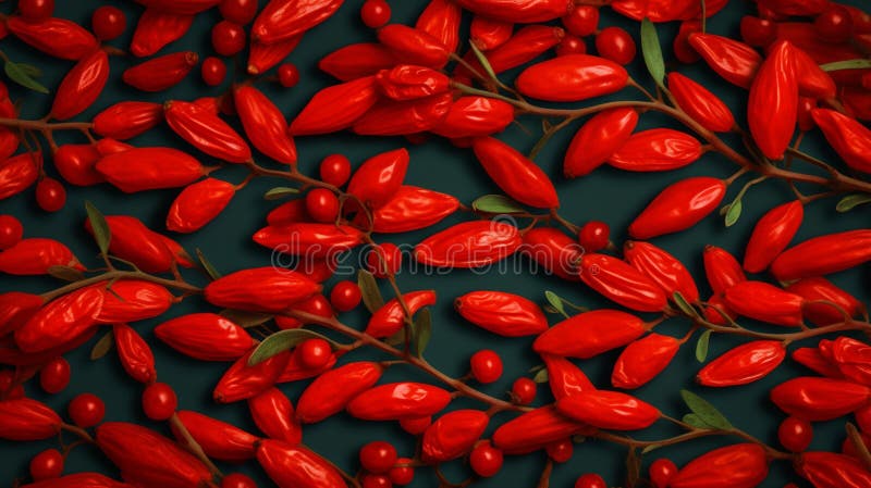 Goji Berry Pattern Screensaver for Mobile , Ai Generation Stock ...
