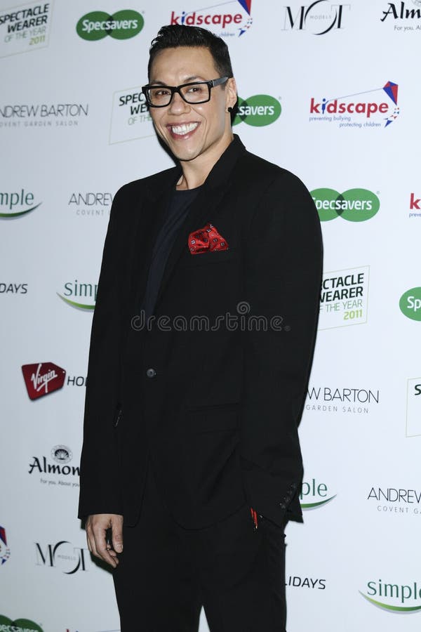 Gok Wan editorial stock photo. Image of awards, london - 22787358