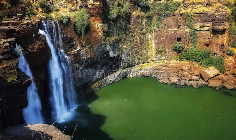 Gokak waterfalls stock image. Image of cloud, beautiful - 161091917