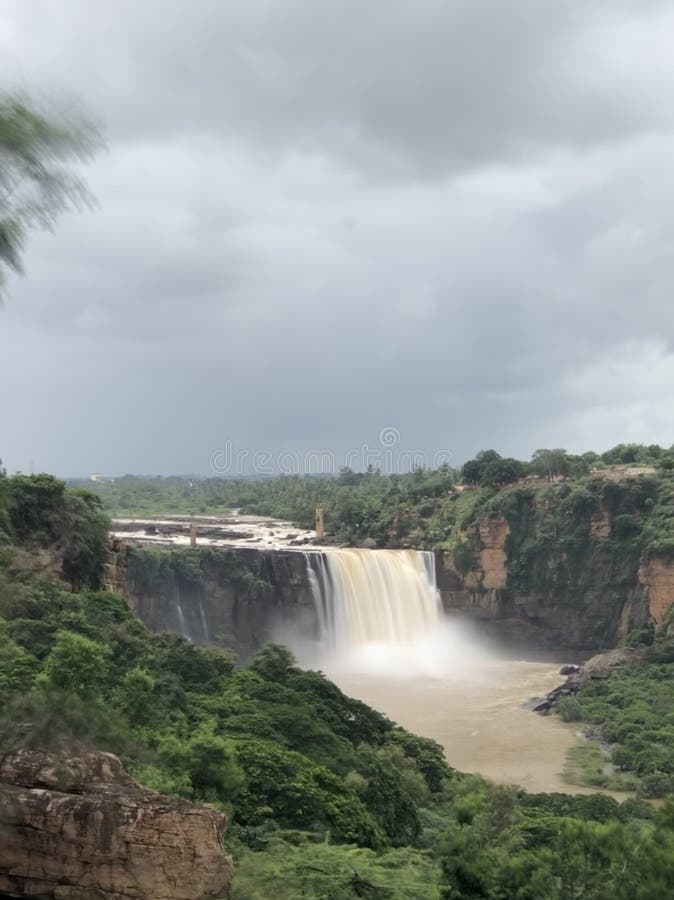 Gokak Waterfalls, South India`s Niagara, Karnataka Stock Photo - Image ...
