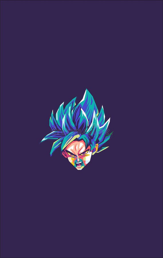 Goku Head WPAP POP ART STYLE COLORFUL Stock Photo - Image of colo ...