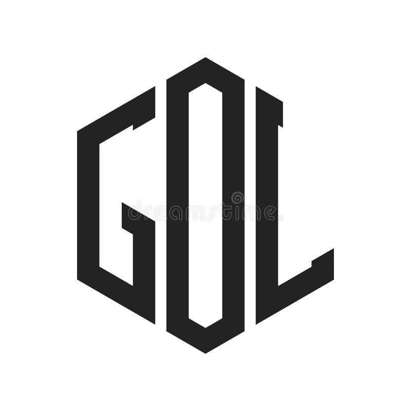 GOL Logo Design. Initial Letter GOL Monogram Logo Using Hexagon Shape ...